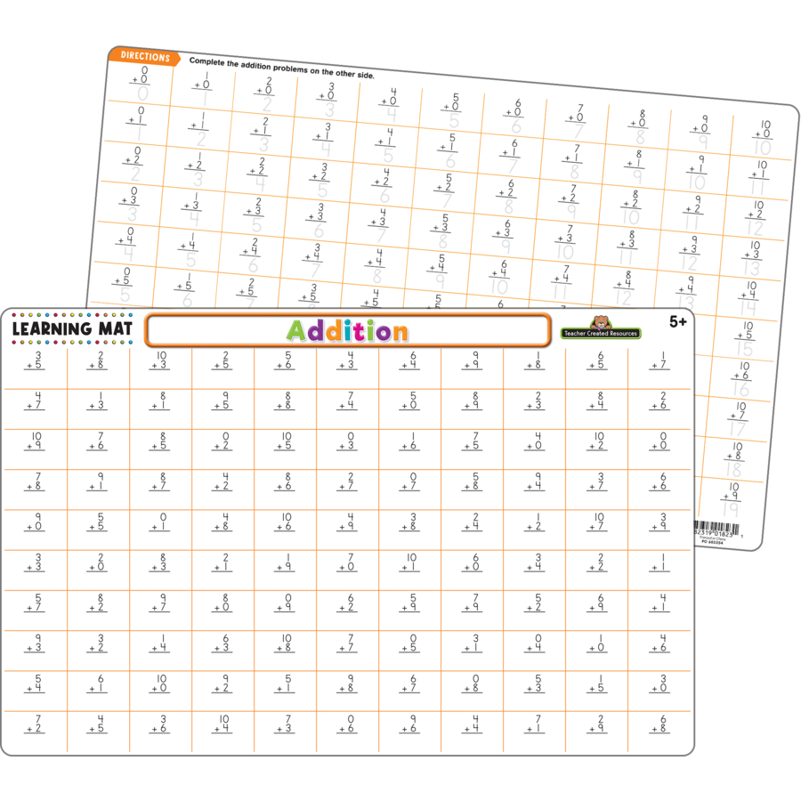 Addition Learning Mat | Teachables Educational Supply Store Addition Learning Mat | Teachables Educational Supply Store
